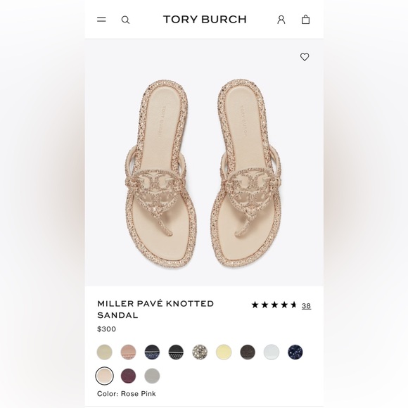 Tory Burch | Shoes | Newtory Burch Rose Pink Sandalsnew | Poshmark